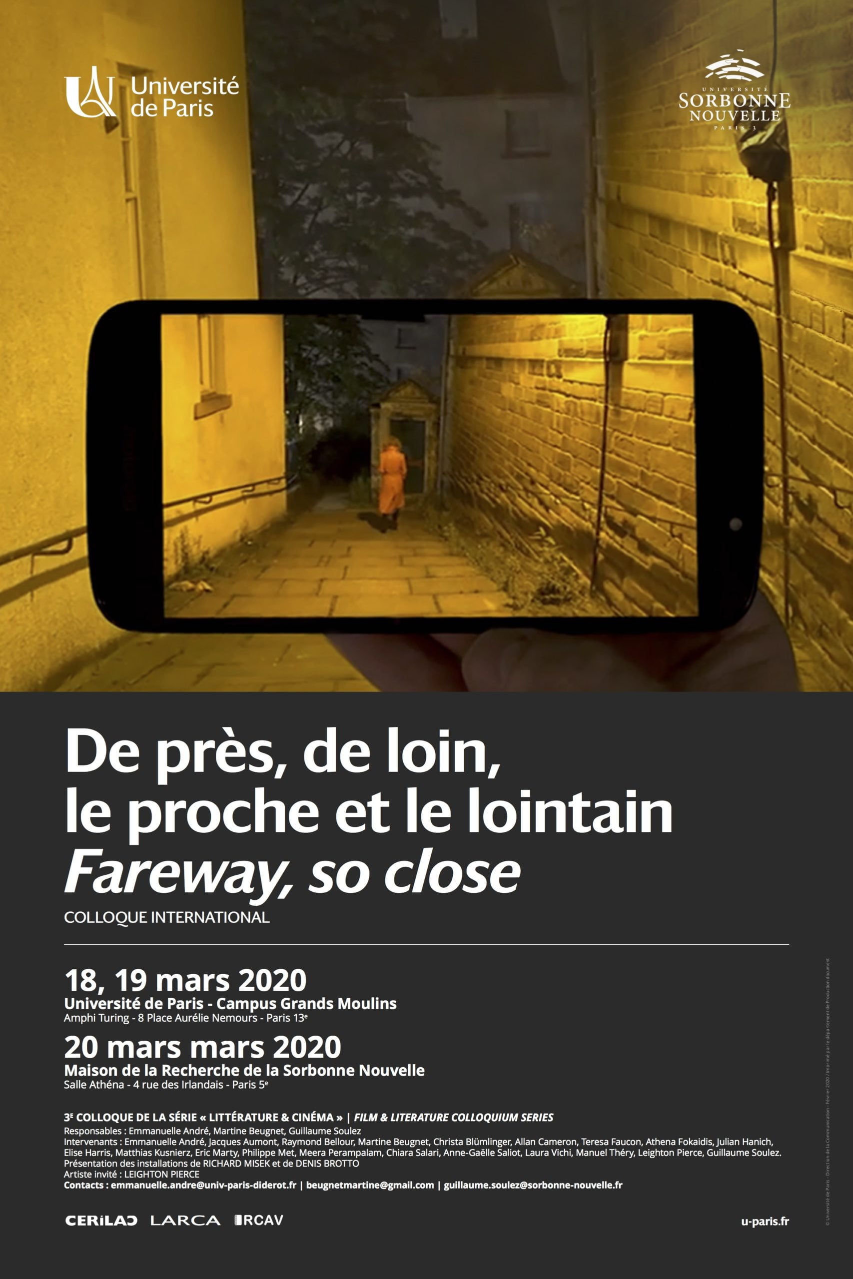 De près, de loin, le proche et le lointain | Blog de l'IRCAV